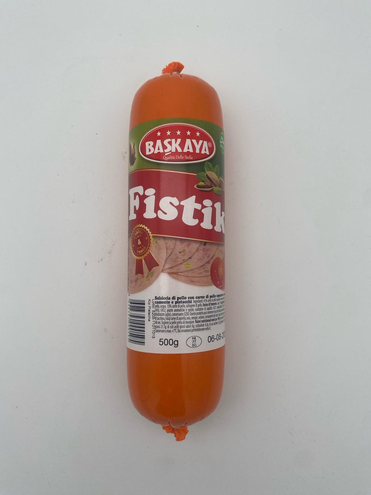 BASKAYA FISTIK SALAME DI POLLO CON PISTACCHIO 500G - Baskaya
